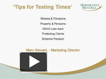 PPT – Tips for Testing Times PowerPoint presentation | free to view ...