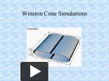 PPT – Winston Cone Simulations PowerPoint presentation | free to view ...