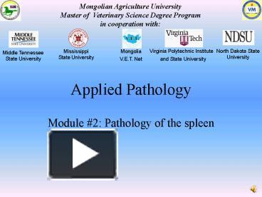 Applied Pathology presentation | free to view