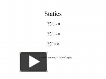 Statics presentation | free to view