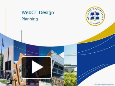WebCT Design presentation | free to view