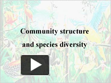 PPT – Community structure PowerPoint presentation | free to view - id ...