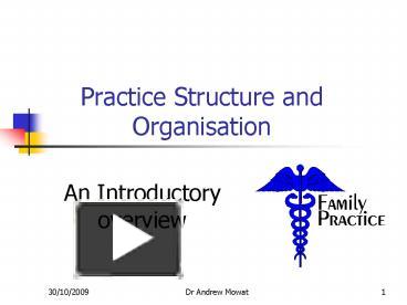 Practice Structure and Organisation presentation | free to view