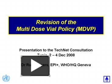 Revision of the Multi Dose Vial Policy MDVP presentation | free to view