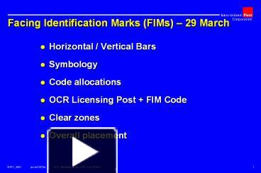 PPT – Facing Identification Marks (FIMs) PowerPoint presentation | free ...