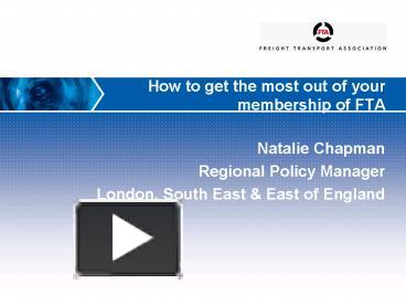 How to get the most out of your membership of FTA presentation | free ...