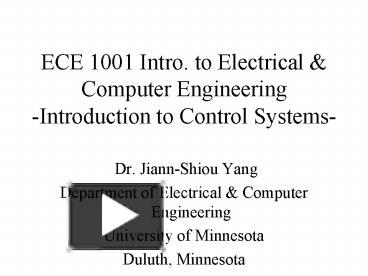 PPT – ECE 1001 Intro. to Electrical PowerPoint presentation | free to ...