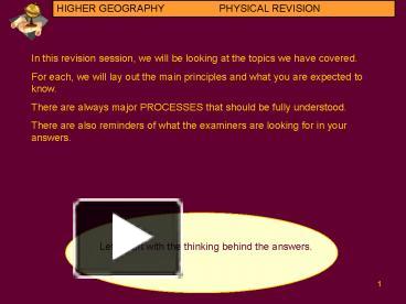 PPT – In this revision session, we will be looking at the topics we ...