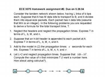 PPT – ECE 3075 Homework assignment PowerPoint presentation | free to ...