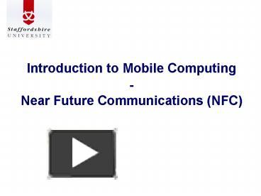 Introduction to Mobile Computing presentation | free to view
