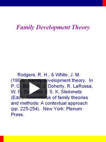 Family Development Theory presentation | free to view