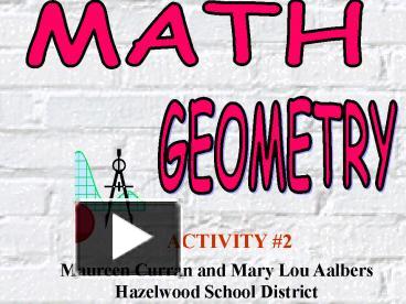 Maureen Curran and Mary Lou Aalbers presentation | free to download