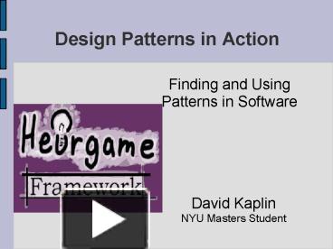 PPT – Design Patterns in Action PowerPoint presentation | free to view ...