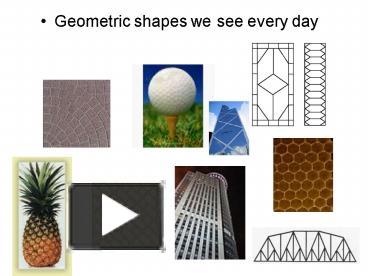 PPT – Geometric shapes we see every day PowerPoint presentation | free ...