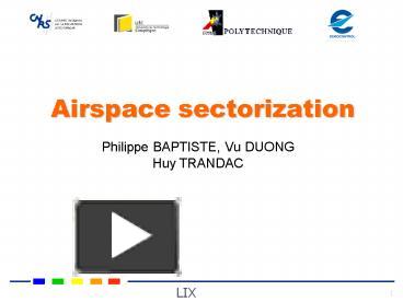 Airspace sectorization presentation | free to view