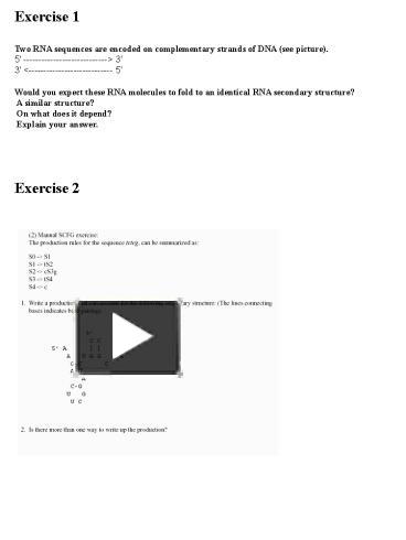 PPT – Exercise 1 PowerPoint presentation | free to view - id: 122812-YjRjY