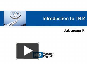 Introduction to TRIZ presentation | free to view