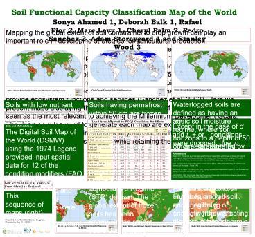 PPT – Soil Functional Capacity Classification Map of the World ...