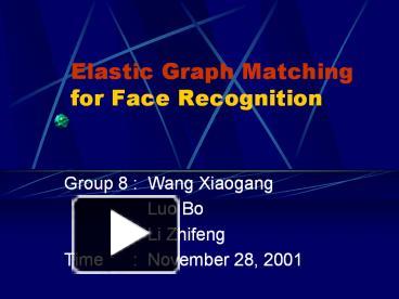 PPT – Elastic Graph Matching for Face Recognition PowerPoint ...
