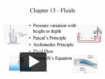 PPT – Chapter 13 Fluids PowerPoint presentation | free to view - id ...