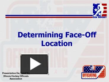 Determining FaceOff Location presentation | free to download