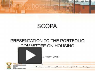 PPT – SCOPA PowerPoint presentation | free to download - id: 123643-NjZmN