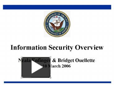 Information Security Overview presentation | free to view