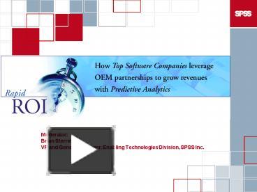 PPT – Moderator: PowerPoint presentation | free to view - id: 12419f-ZjBmZ