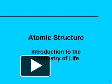 PPT – Atomic Structure PowerPoint presentation | free to view - id ...