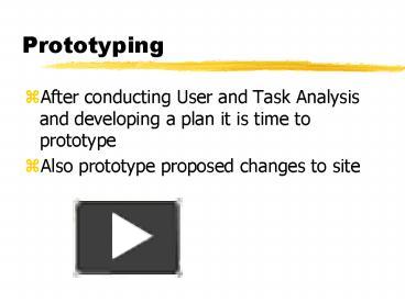 PPT – Prototyping PowerPoint presentation | free to download - id ...