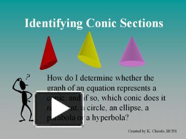 Identifying Conic Sections presentation | free to download