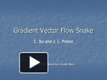 PPT – Gradient Vector Flow Snake PowerPoint presentation | free to view ...