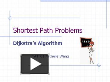 PPT – Shortest Path Problems PowerPoint presentation | free to download ...