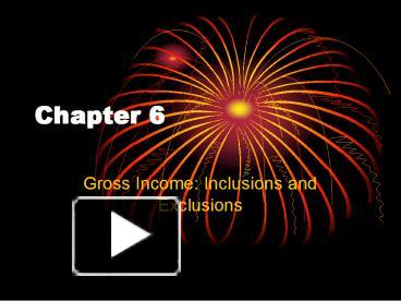 Gross Income: Inclusions and Exclusions presentation | free to view