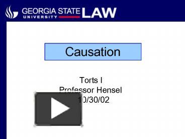 PPT – Causation PowerPoint presentation | free to download - id: 12660a ...