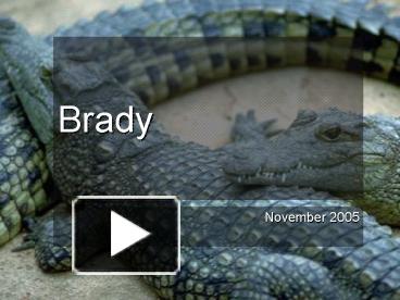 Brady presentation | free to view
