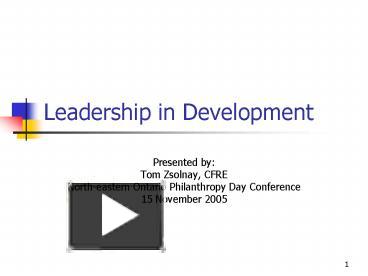 PPT – Leadership in Development PowerPoint presentation | free to view ...