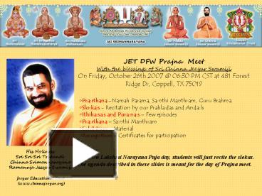 JET DFW Prajna Meet presentation | free to view