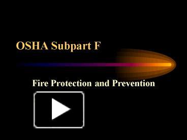OSHA Subpart F presentation | free to view