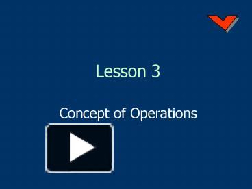 Concept of Operations presentation | free to view