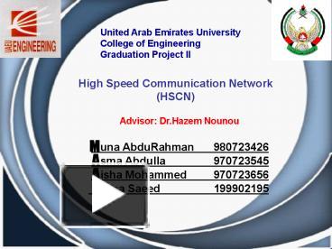 United Arab Emirates University presentation | free to view