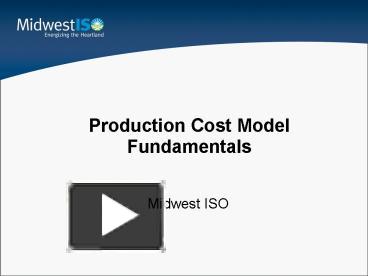 Midwest ISO presentation | free to view