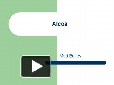 Alcoa presentation | free to view