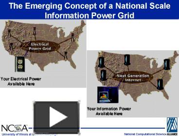 The Emerging Concept of a National Scale Information Power Grid ...