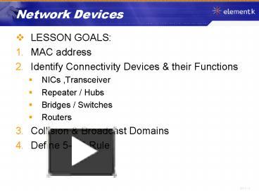 Network Devices presentation | free to view