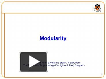 Modularity presentation | free to download