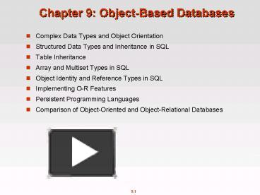 PPT – Chapter 9: ObjectBased Databases PowerPoint presentation | free ...
