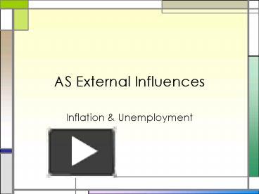 AS External Influences presentation | free to view