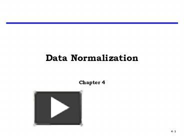 PPT – Data Normalization PowerPoint presentation | free to view - id ...
