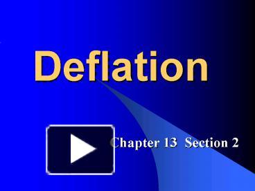 Deflation presentation | free to view